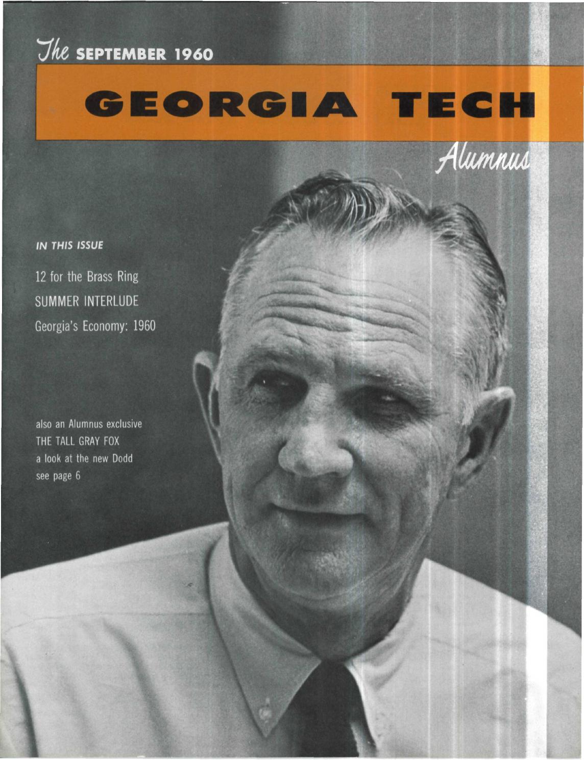 Georgia Tech Alumni Magazine Vol. 39, No. 01 1960 by Georgia Tech ...