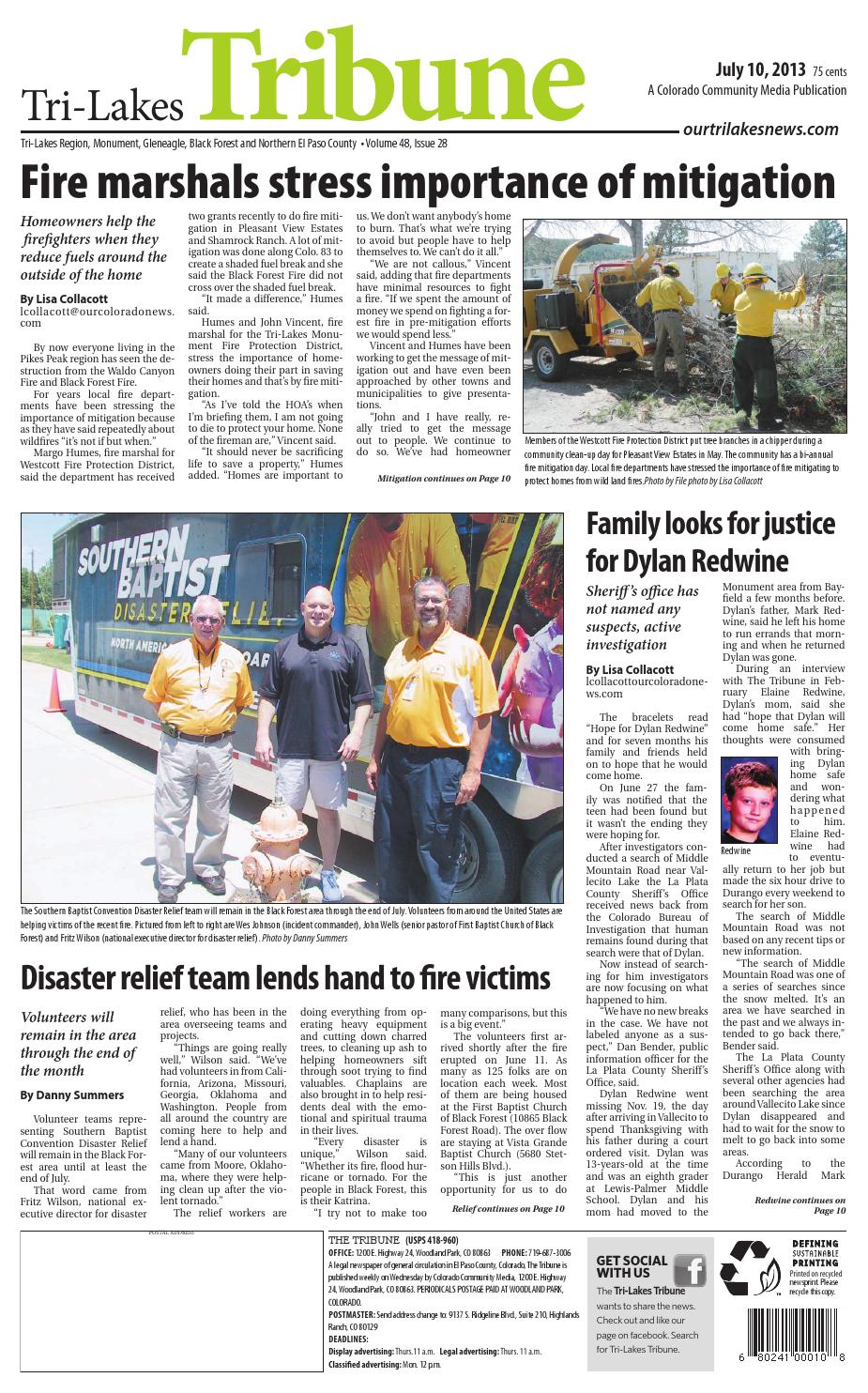 Trilakes tribune 0710 by Colorado Community Media - Issuu