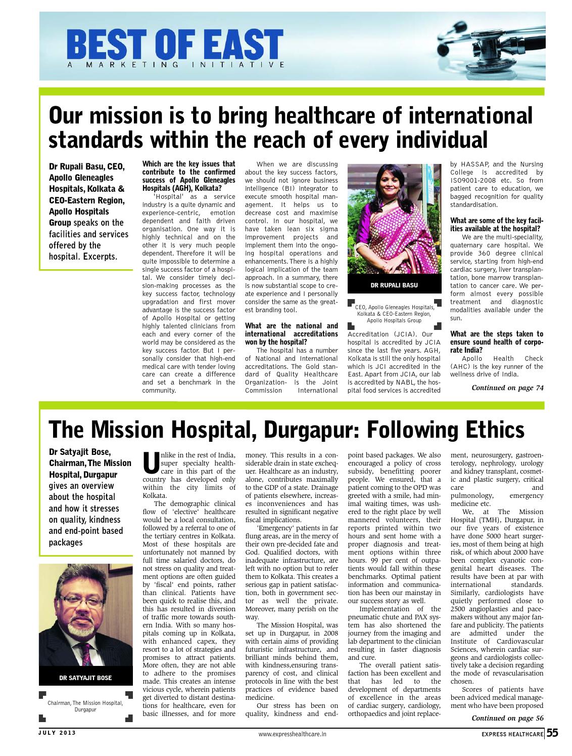 Express Healthcare July, 2013 Part 2 by Indian Express - Issuu