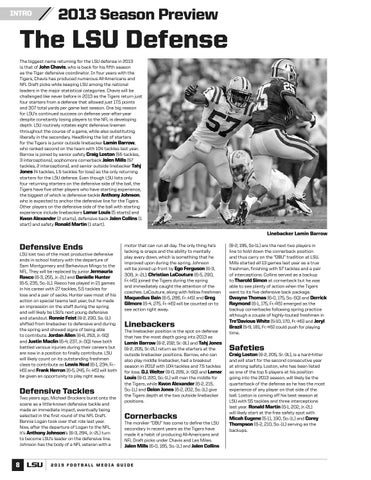 2013 LSU Football Media Guide by LSU Athletics - Issuu