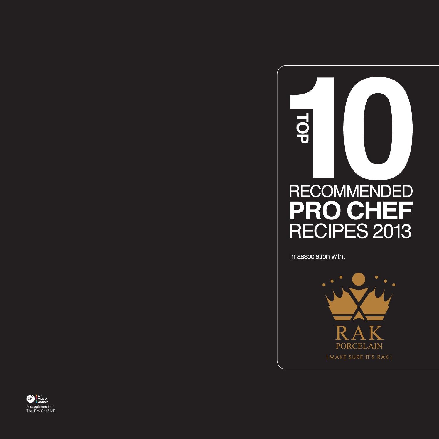 Top 10 Pro Chef Recommended Recipes by The Pro Chef Middle East - Issuu