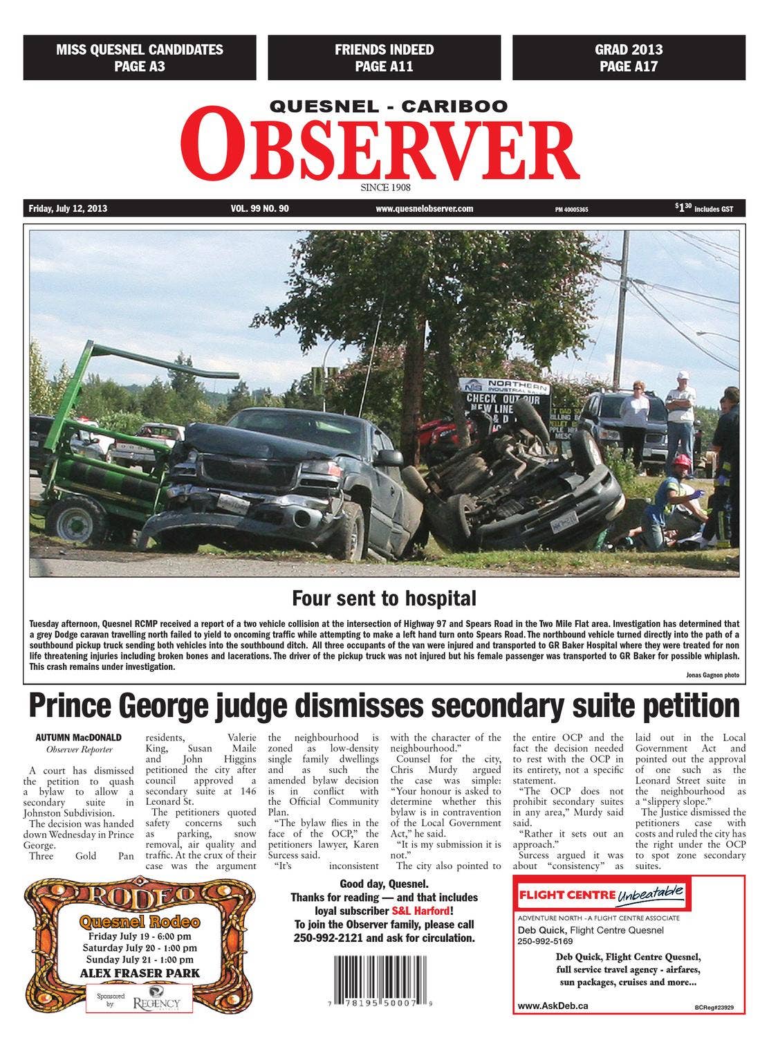 Quesnel Cariboo Observer, July 12, 2013 by Black Press Media Group - Issuu