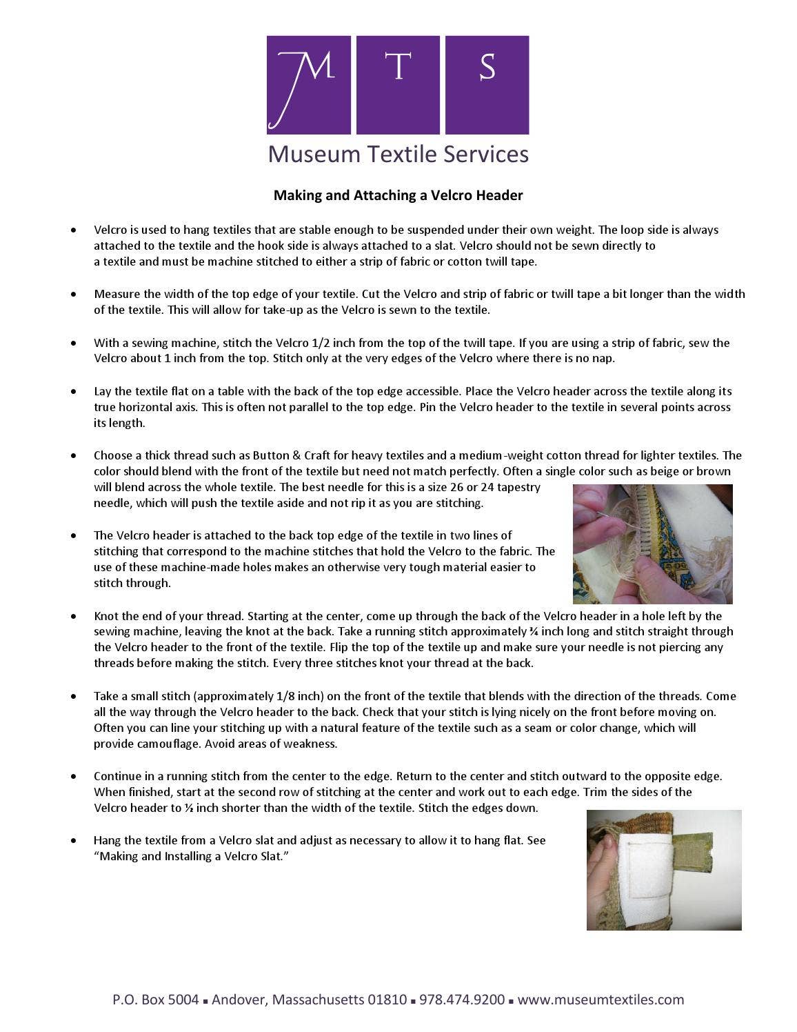 Making and Attaching a Velcro Header by Camille Breeze - Issuu