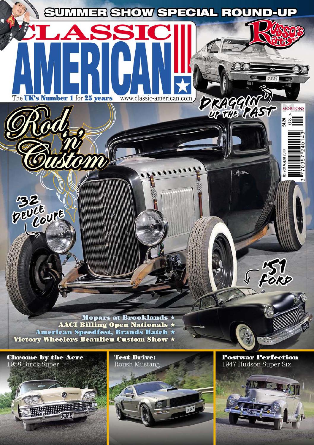 Classic American magazine - August 2013 - Sample by Mortons Media Group ...