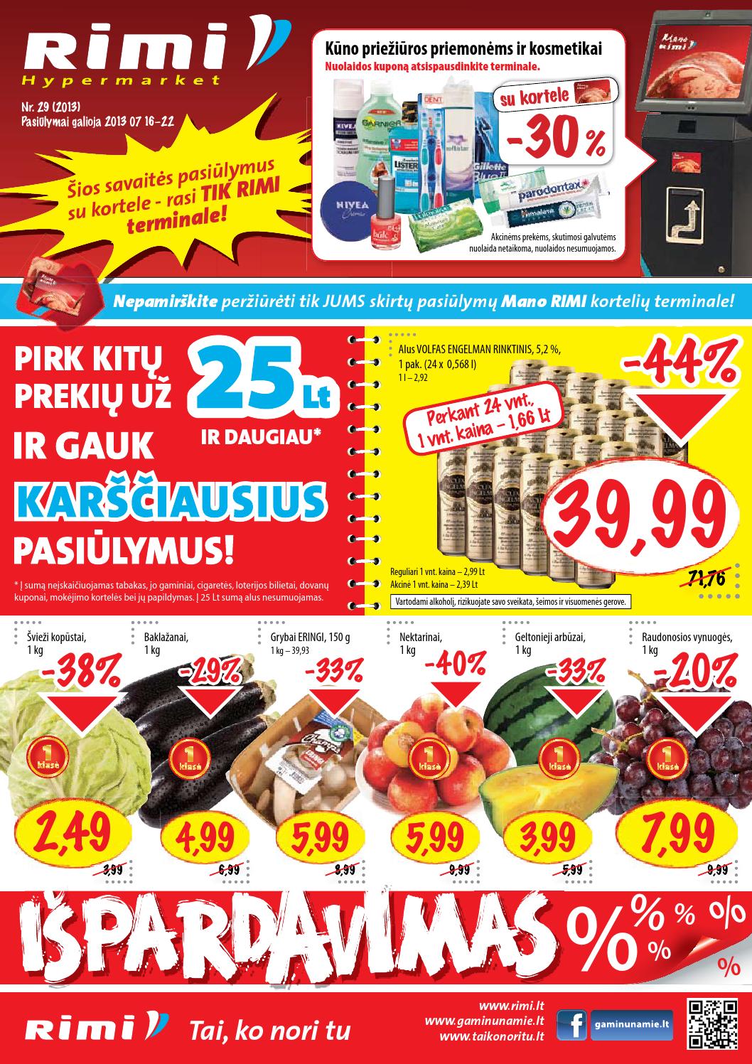 Rimi Hypermarket Nr.29-2013 by Rimi - Issuu