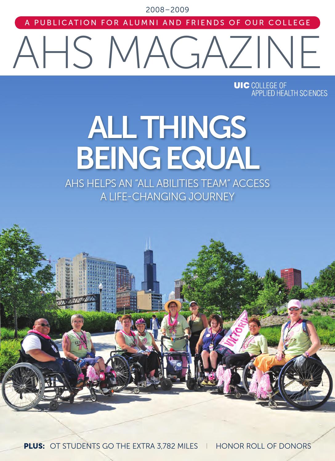 AHS Magazine 2008-09 by UIC College of Applied Health Sciences - Issuu