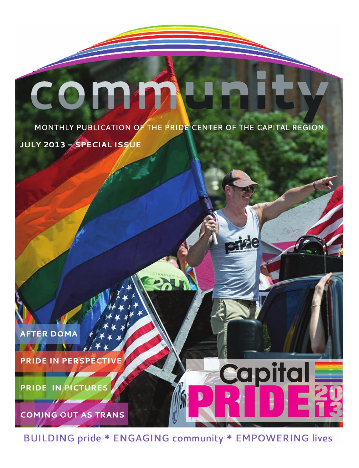 CommUNITY Magazine July 2013 by Pride Center of the Capital Region - Issuu