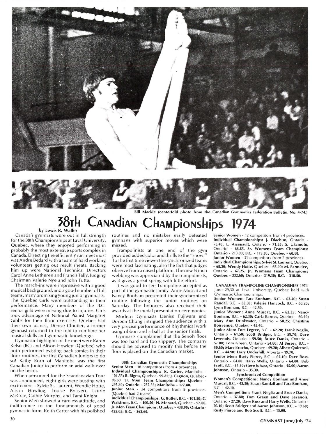 Gymnast Magazine - June/July 1974 by USA Gymnastics - Issuu