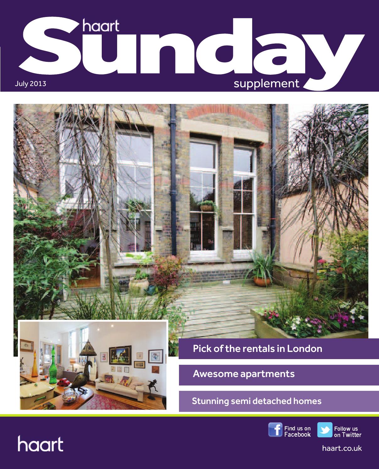 Sunday Supplement July 2013 London by Spicerhaart Ltd - Issuu