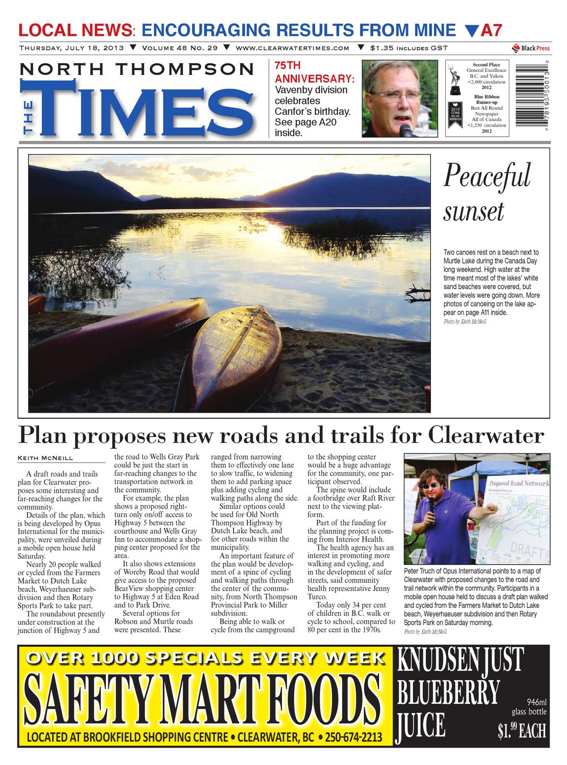 Clearwater Times, July 18, 2013 by Black Press Media Group - Issuu