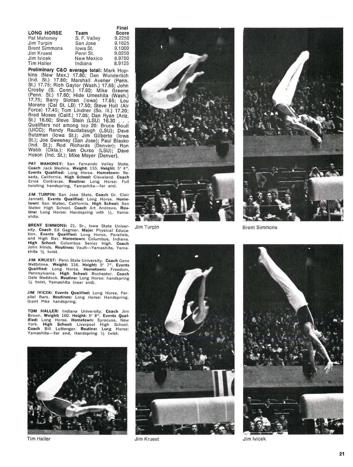 Modern Gymnast - May 1971 by USA Gymnastics - Issuu