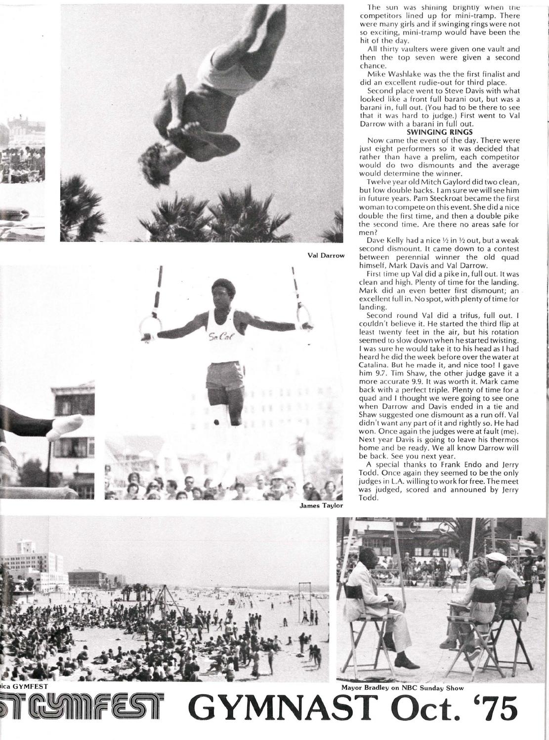 Gymnast Magazine - October 1975 by USA Gymnastics - Issuu