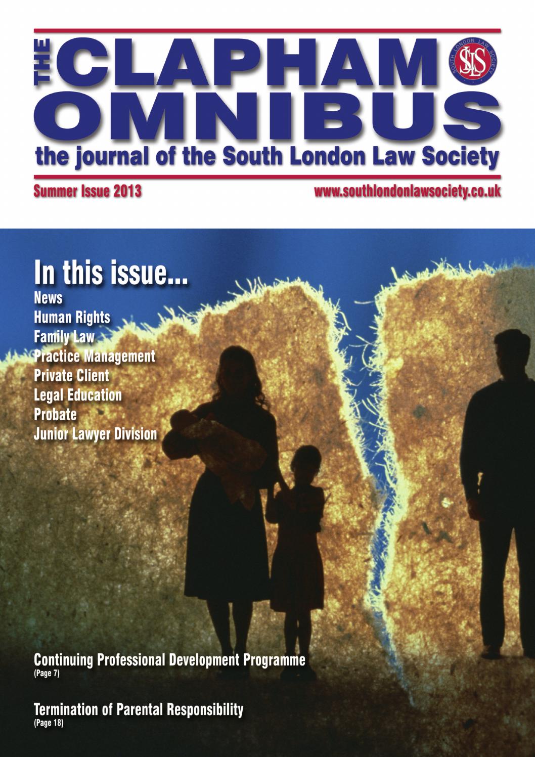 The Clapham Omnibus by Benham Publishing Limited - Issuu