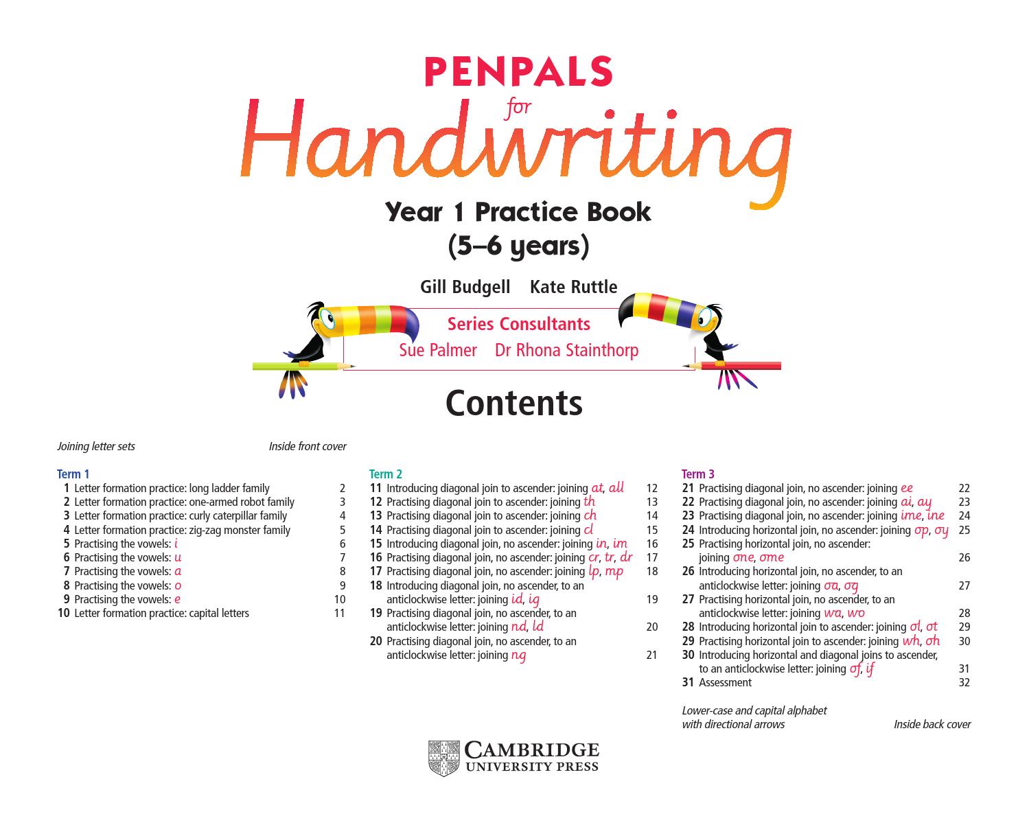 Penpals for Handwriting Year 1 Practice Book by Cambridge University ...