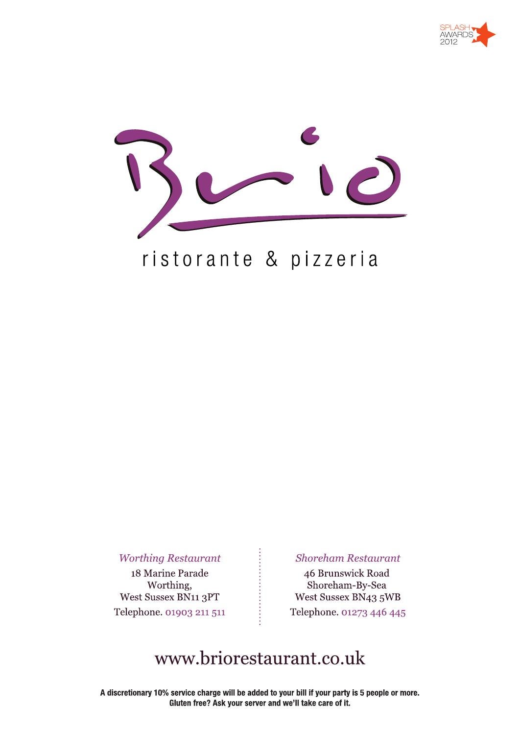 Brio Restaurant - Main Menu 2013 by Nettl inc Face Media Group - Issuu