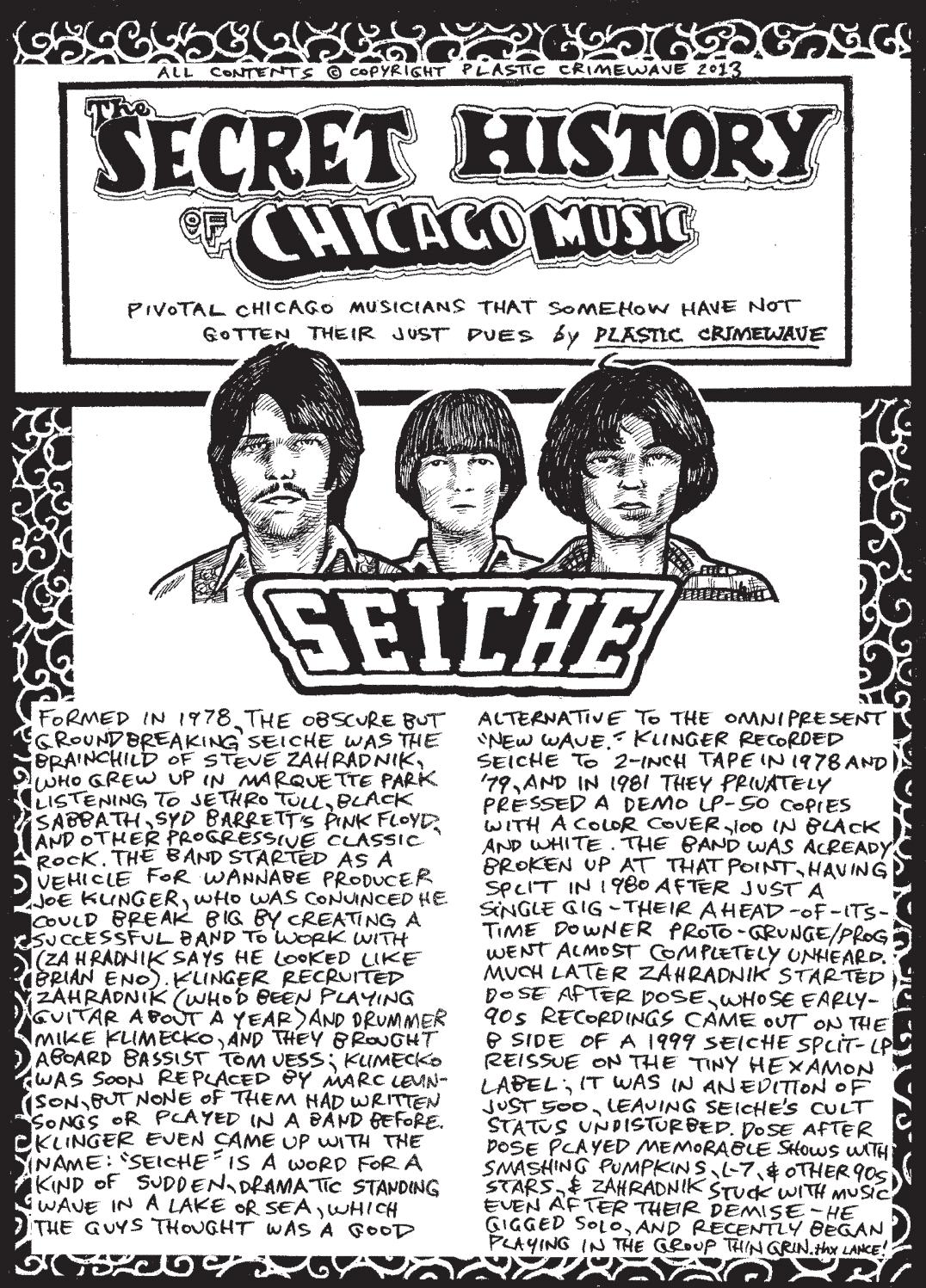 The Secret History of Chicago Music: Seiche by Chicago Reader - Issuu