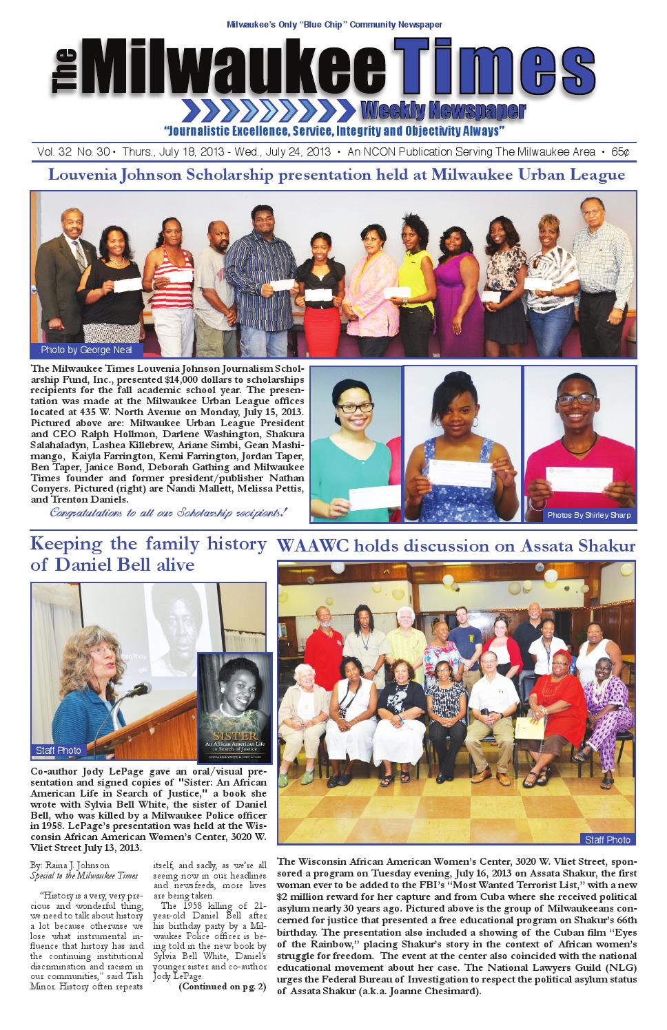 Milwaukee times 7 18 13 issue by Milwaukee Times News - Issuu