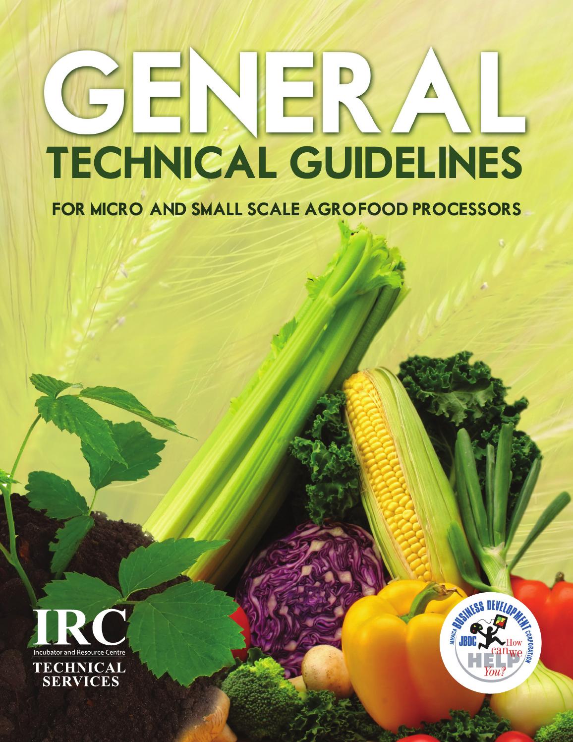 General Technical Guidelines for Micro and Small Scale Agro Food ...