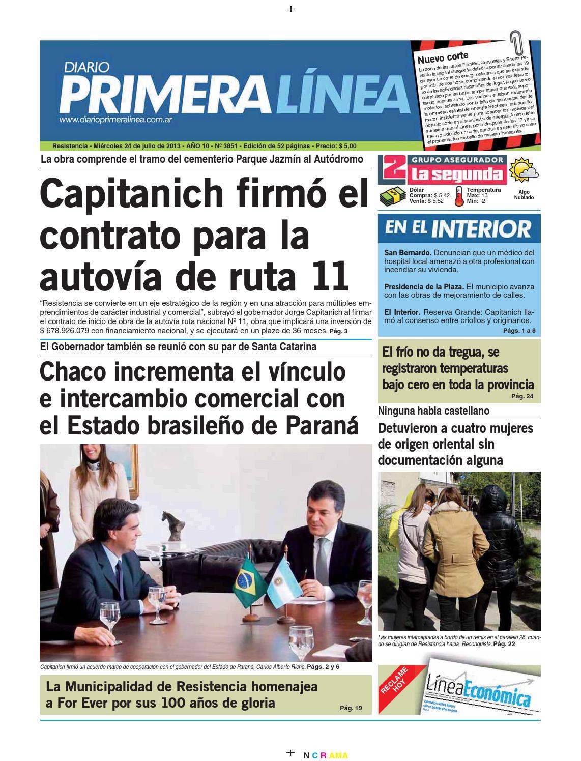 Primera linea 3851 24 07 13 by Diario Primera Linea - Issuu