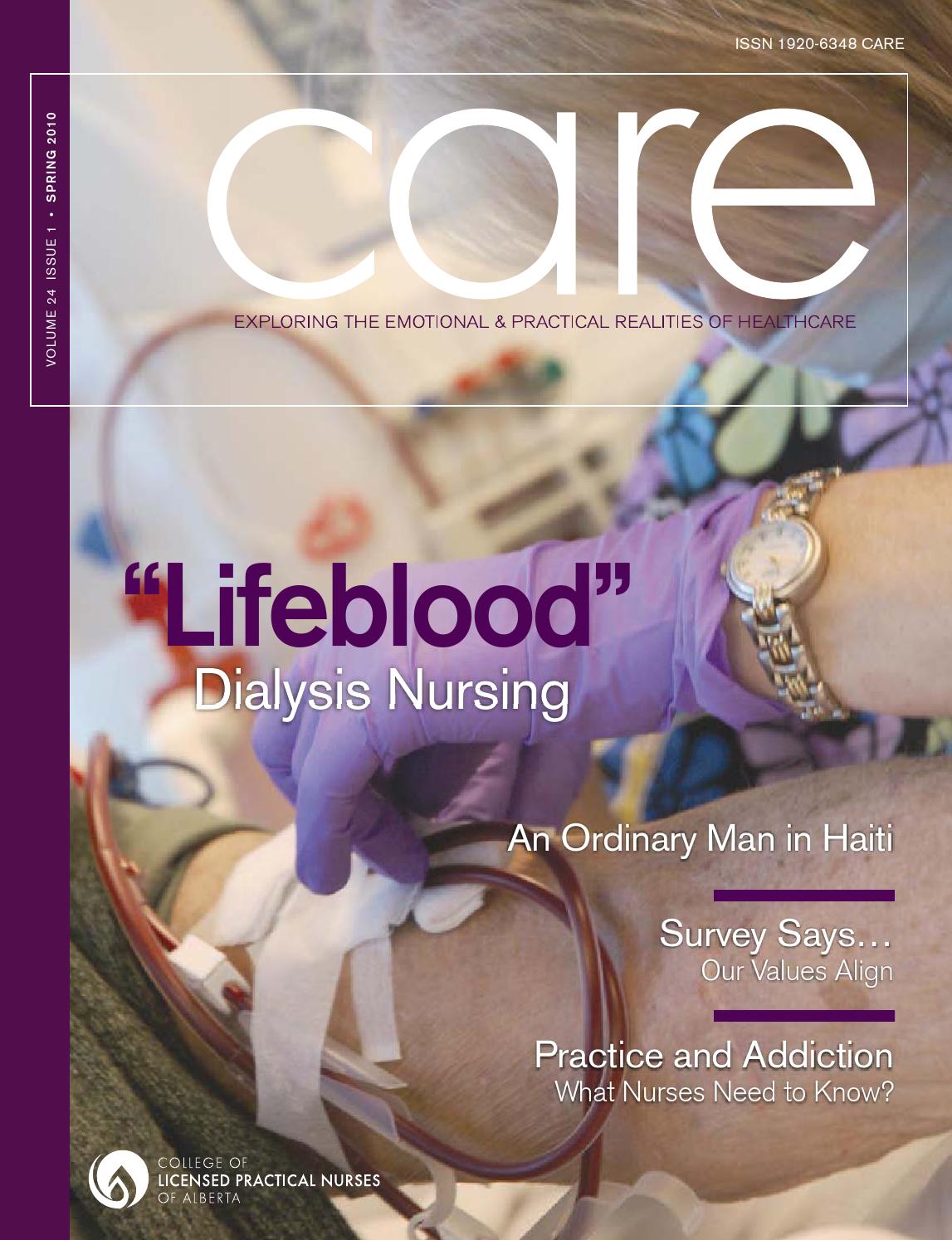 CARE – Spring 2010 | College of Licensed Practical Nurses of Alberta by ...