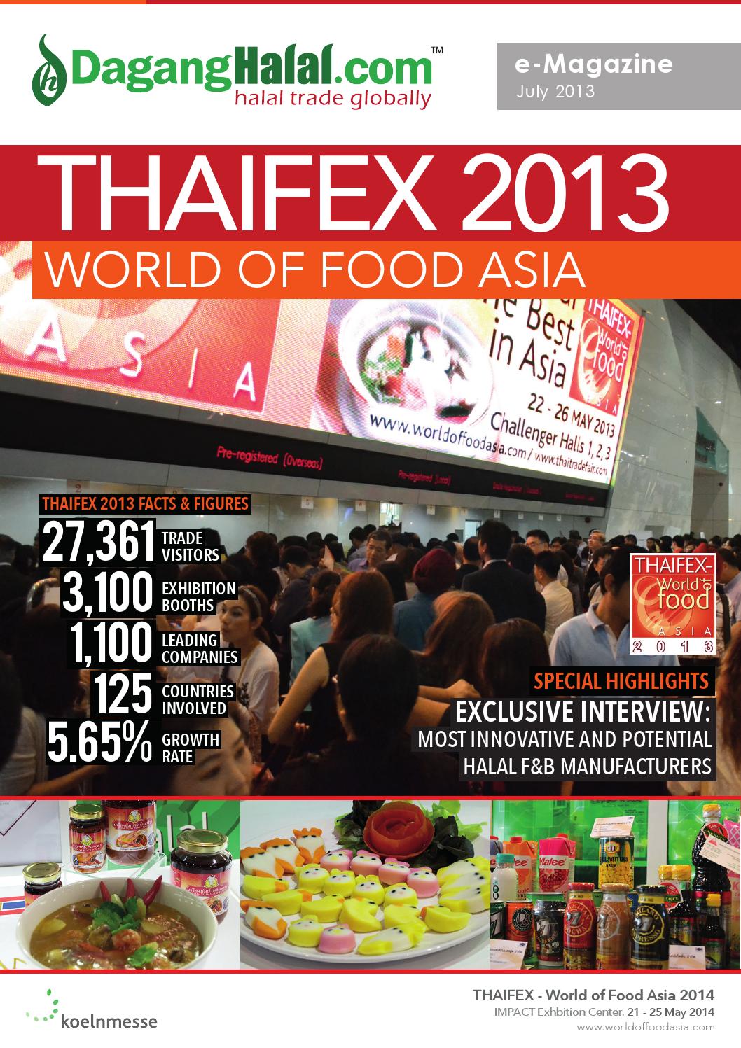 Halal Magazine | THAIFEX 2013 by DagangHalal - Issuu