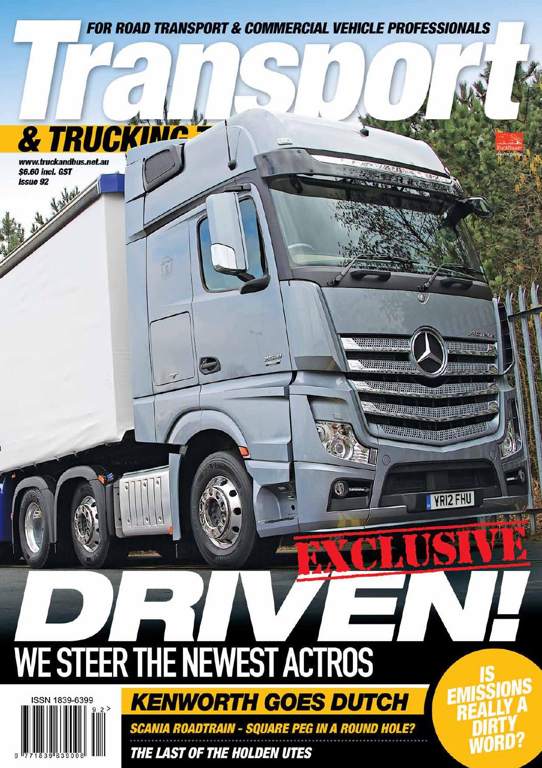 Transport & Trucking Today Issue 92 by Transport Publishing Australia ...