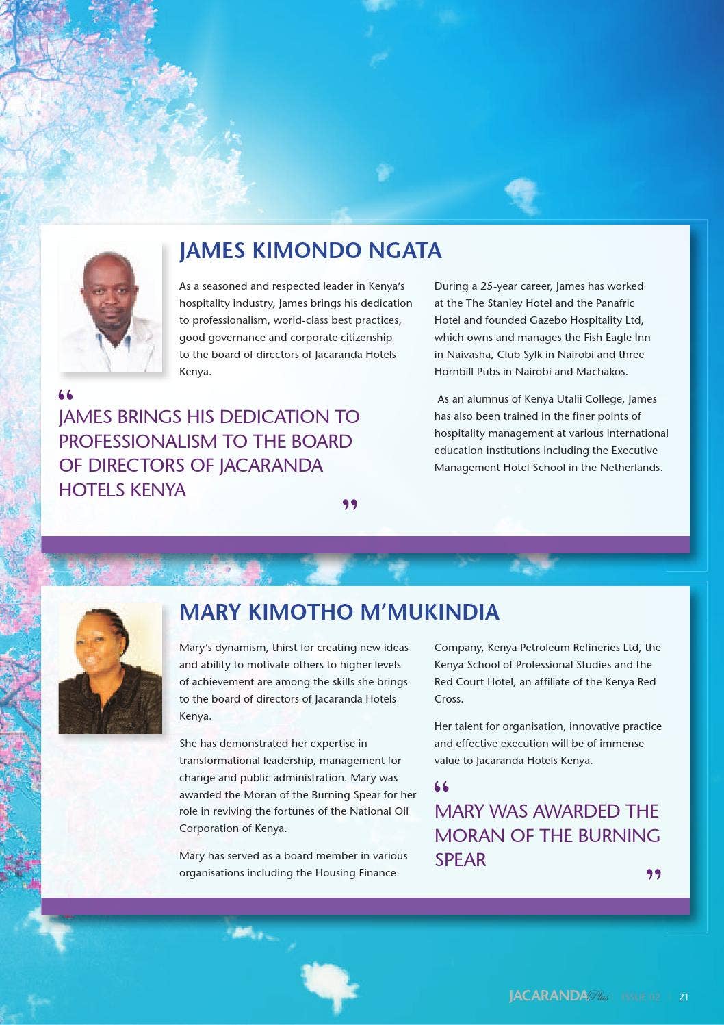 Jacaranda Plus issue2 by Land & Marine Publications Ltd. - Issuu