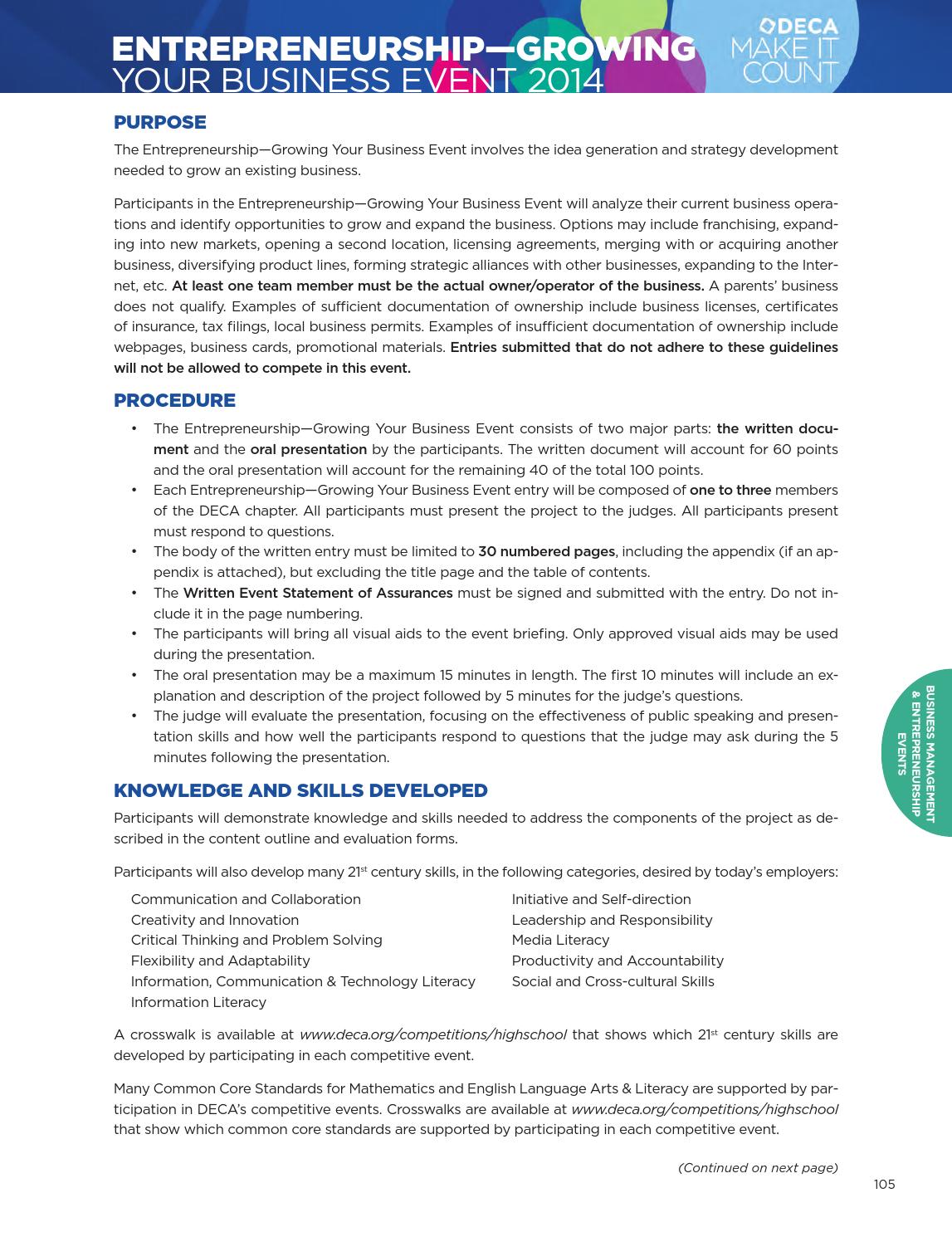 DECA Guide 2013–2014 by DECA Inc. - Issuu