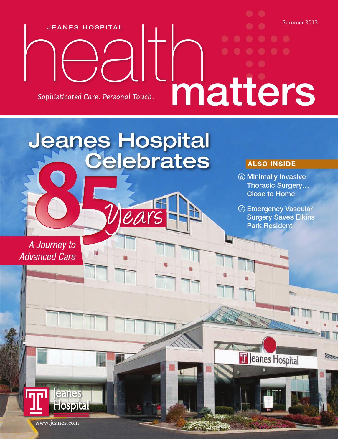 Health Matters - Jeanes Hospital - Summer 2013 Issue by Temple Health ...