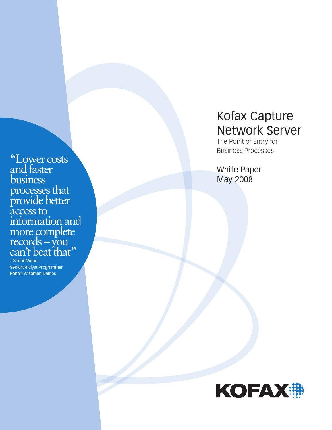 KOFAX Capture Network Server by getsix Group - Issuu