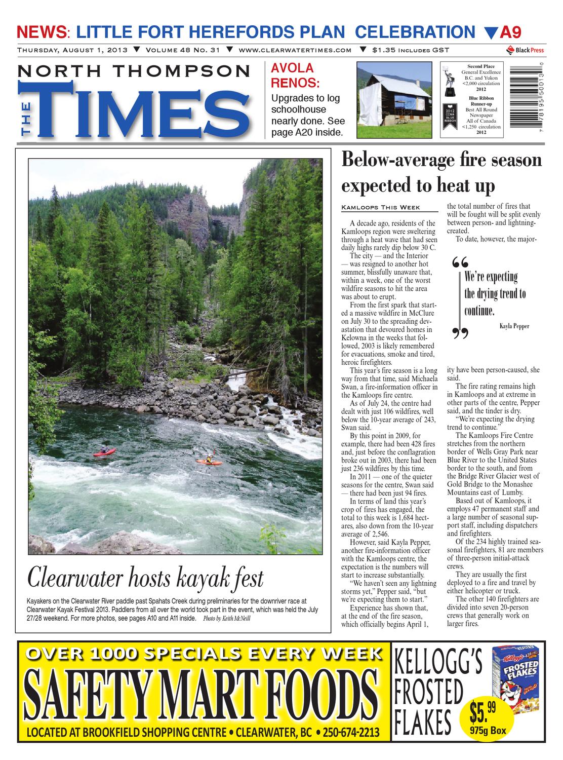 Clearwater Times, August 01, 2013 by Black Press Media Group - Issuu