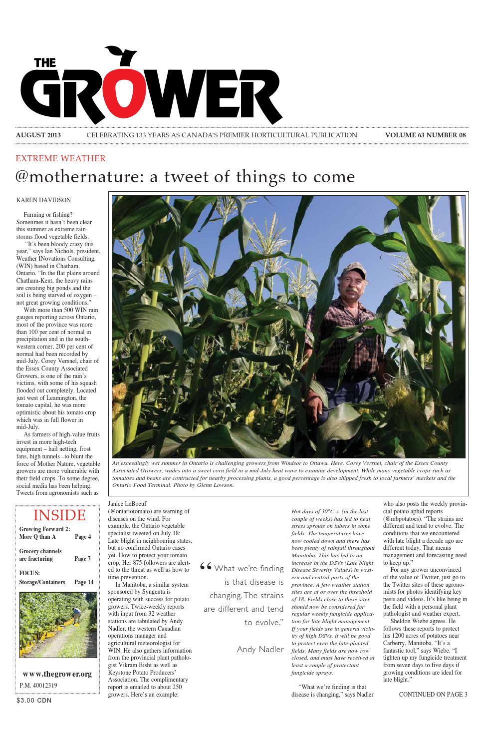 The Grower August 2013 by The Grower - Issuu