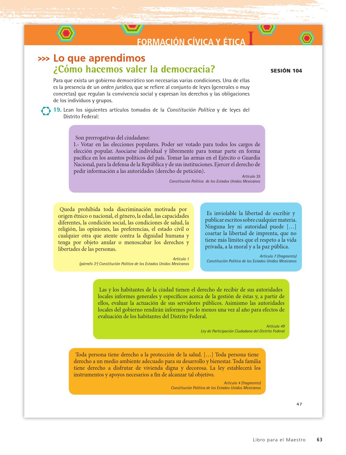 Maestro. Formación Cívica y Ética 2o. Grado Volumen II by Rarámuri - Issuu