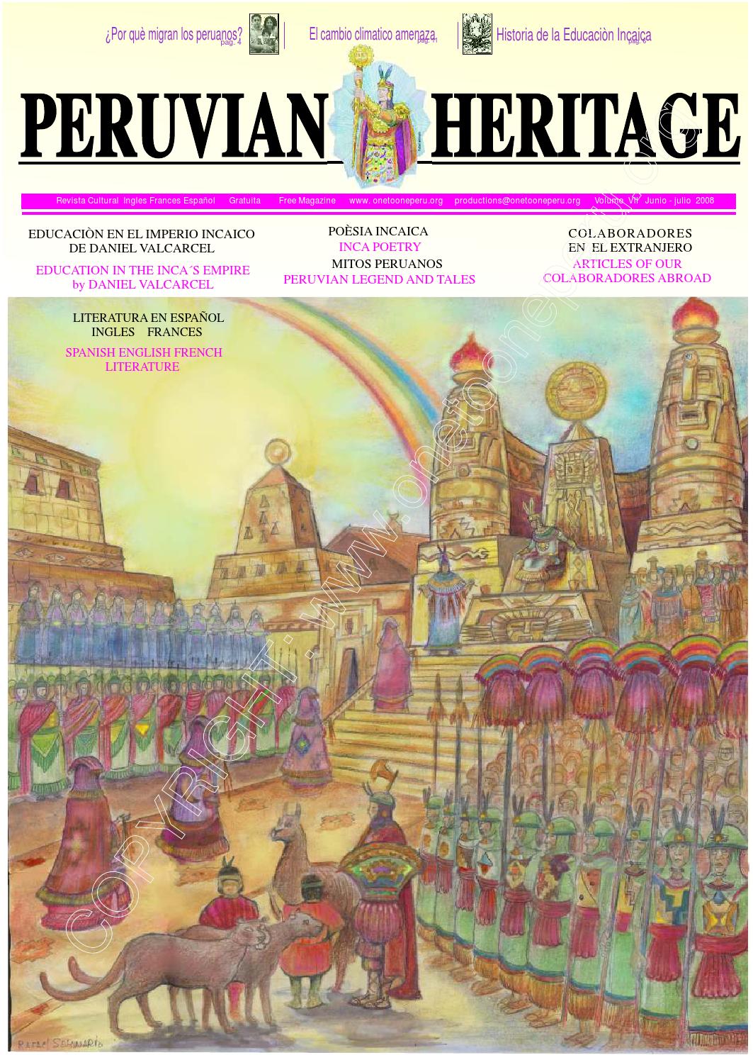 PERUVIAN HERITAGE MAGAZINE - June by ONE TO ONE INTERNATIONAL - Issuu