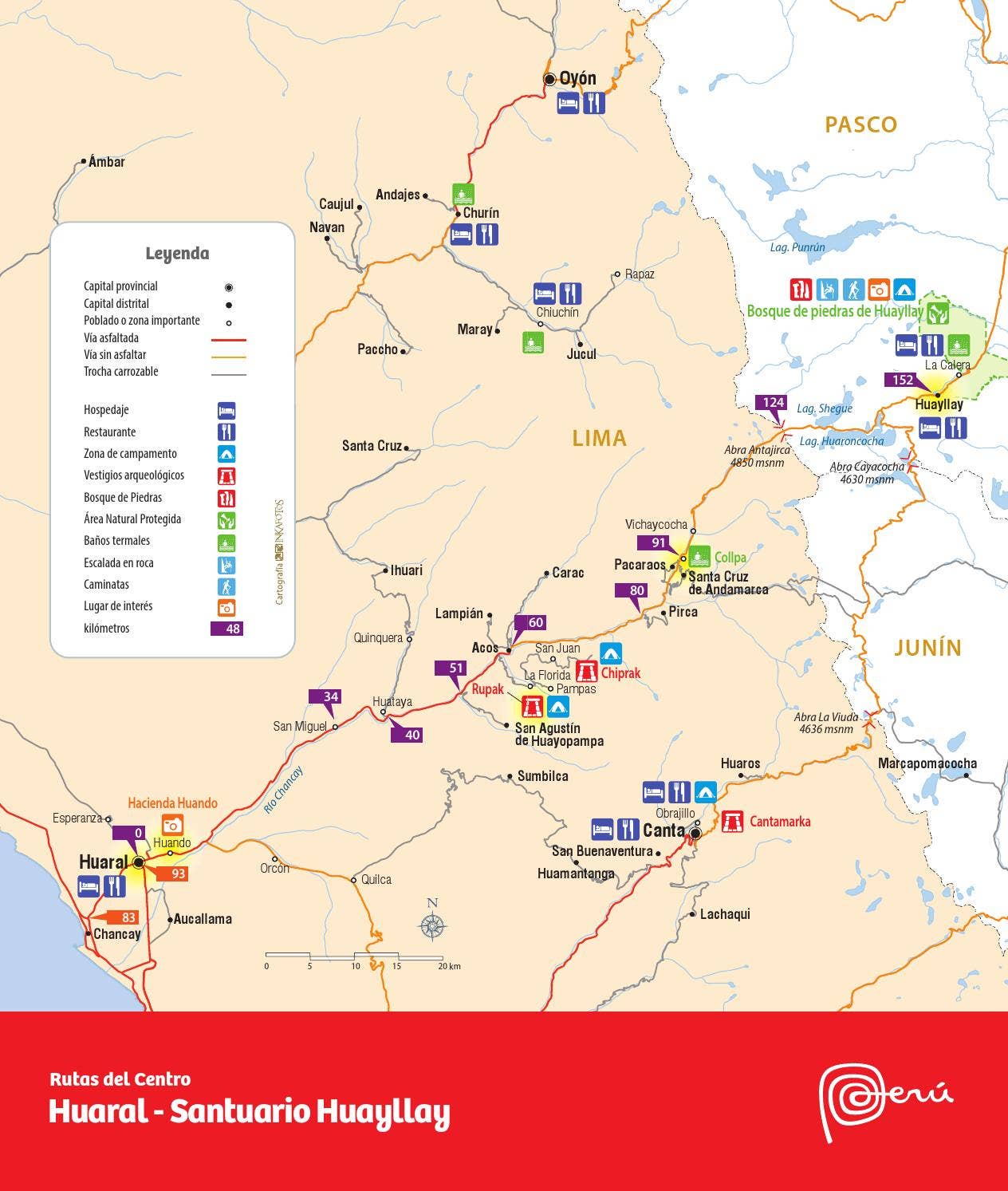 Mapa huaral santuario huayllay by Visit Peru - Issuu