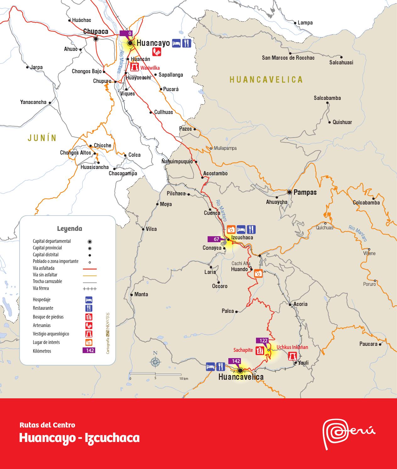 Mapa huancayo izcuchaca by Visit Peru - Issuu