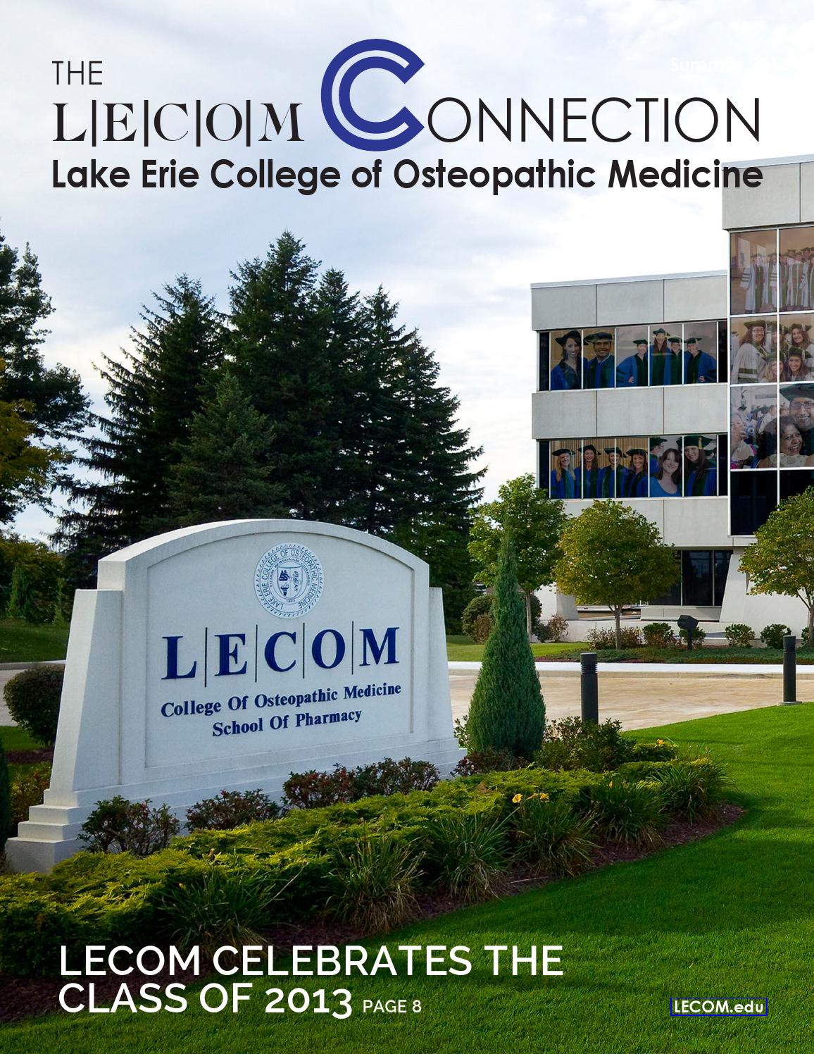 LECOM Connection Summer 2013 by Lake Erie College of Osteopathic Medicine - Issuu
