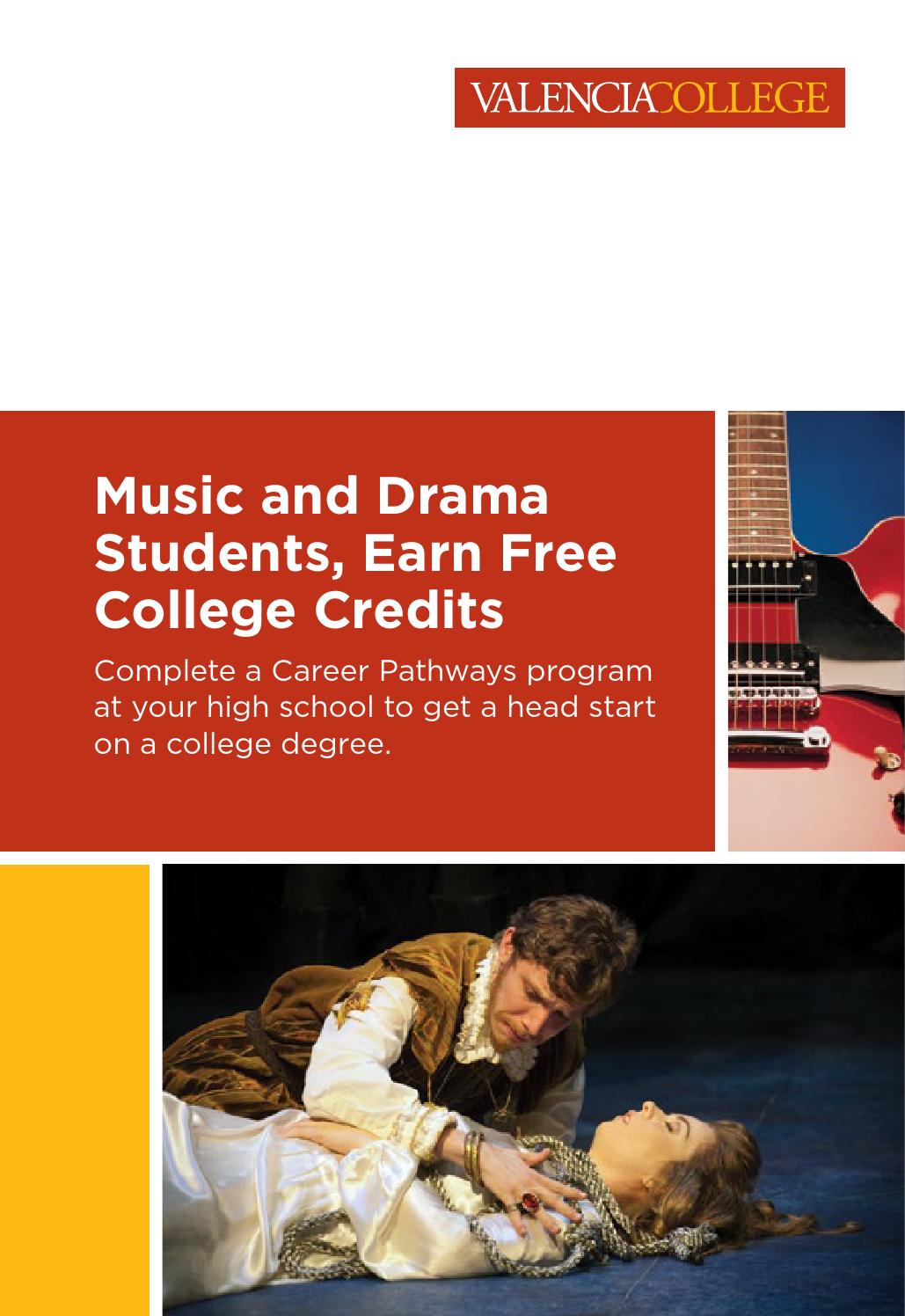 Career Pathways Music & Drama Brochure by Valencia College - Issuu