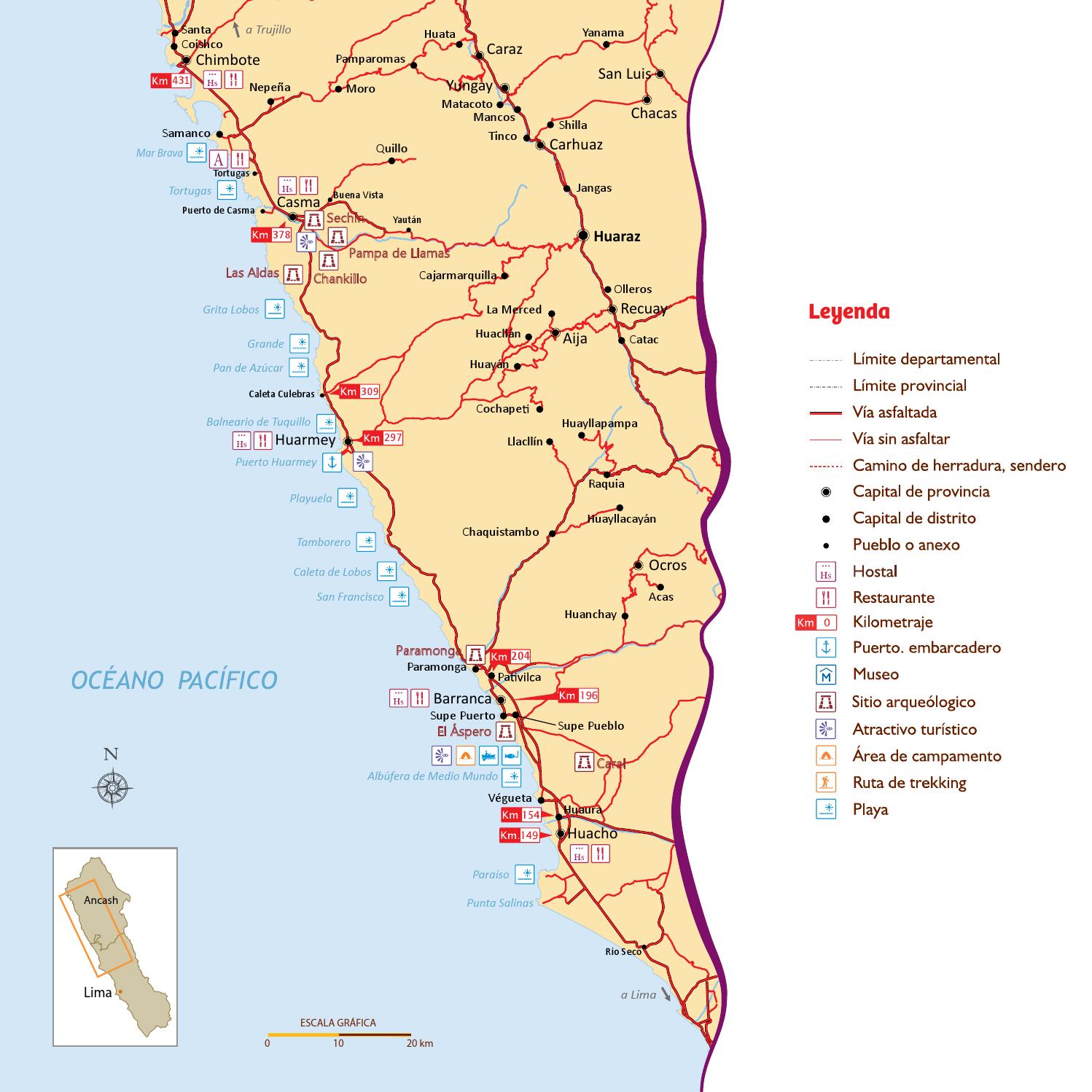 Mapa Casma by Visit Peru - Issuu