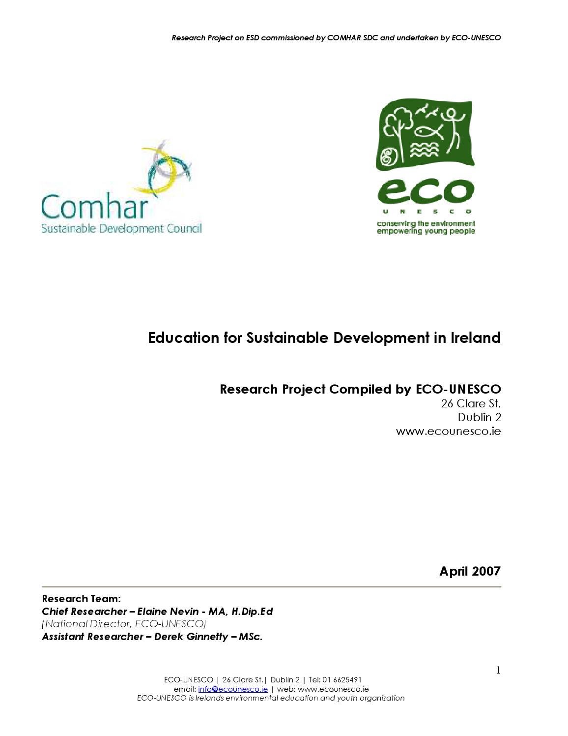 Esd final report by Just Forests - Issuu