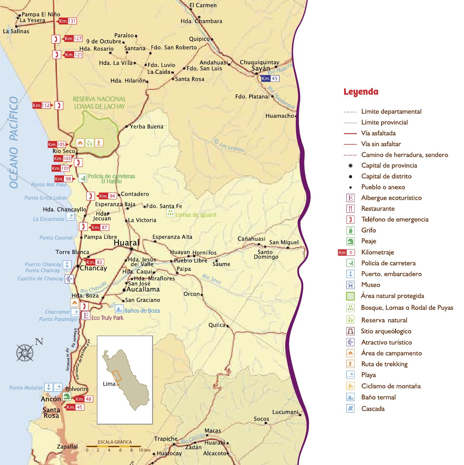 Mapa Huaral by Visit Peru - Issuu