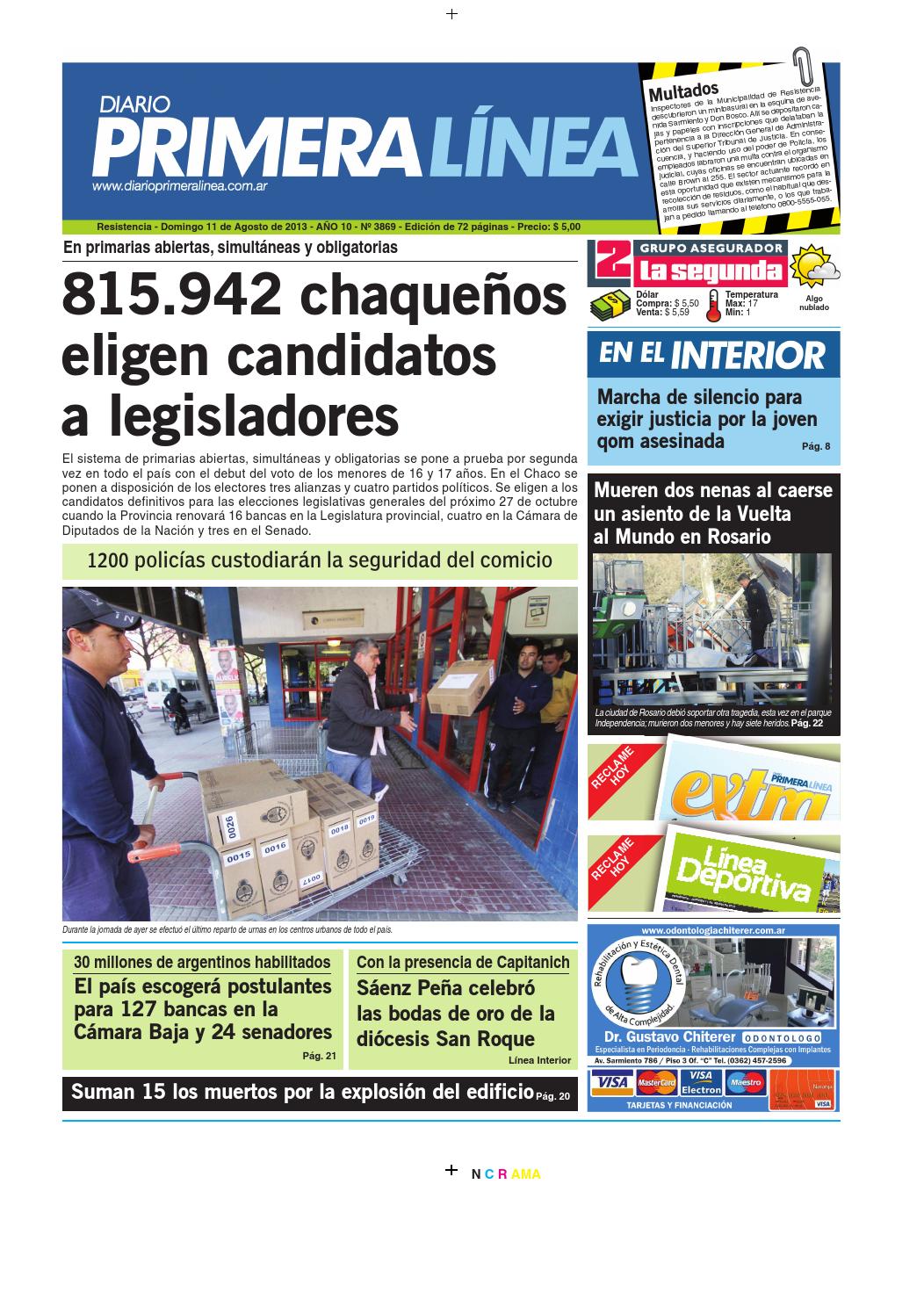 Primera linea 3869 11 08 13 by Diario Primera Linea - Issuu