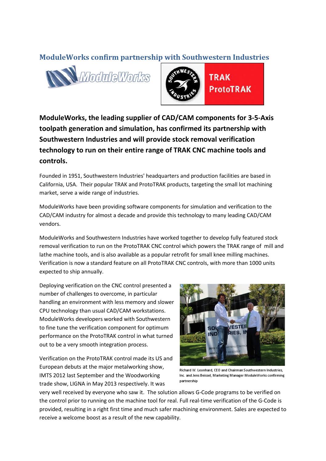 Moduleworks press release moduleworks confirm partnership with ...