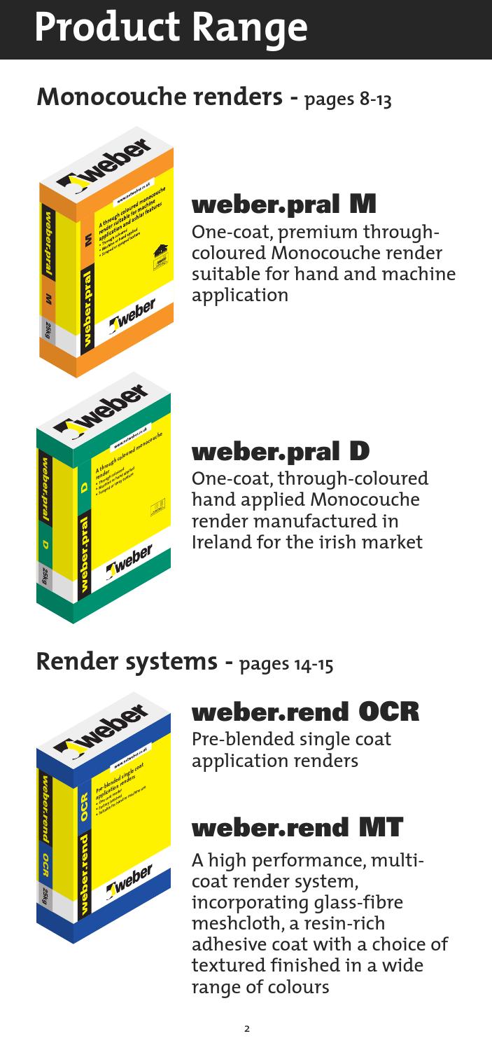 Weber Renders and Decorative Finishes by Weber - Issuu