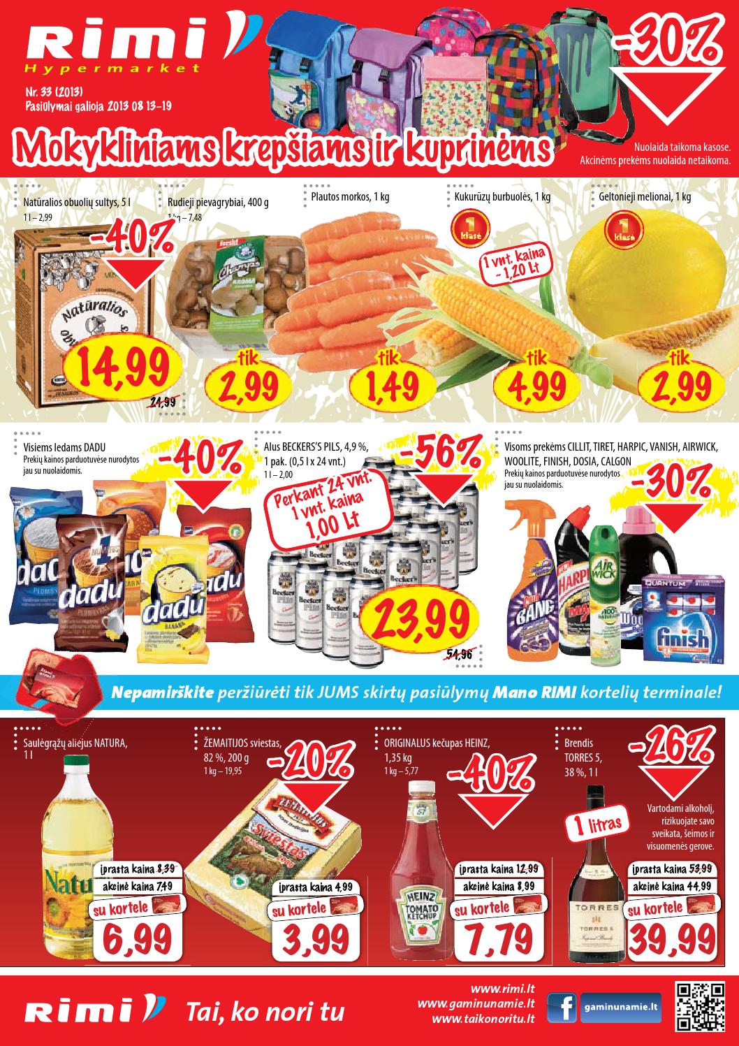 Rimi Hypermarket Nr.33-2013 by Rimi - Issuu