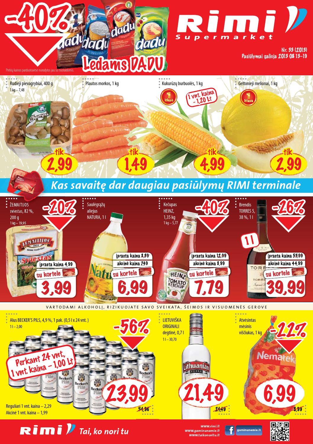 Rimi Supermarket Nr.33-2013 by Rimi - Issuu