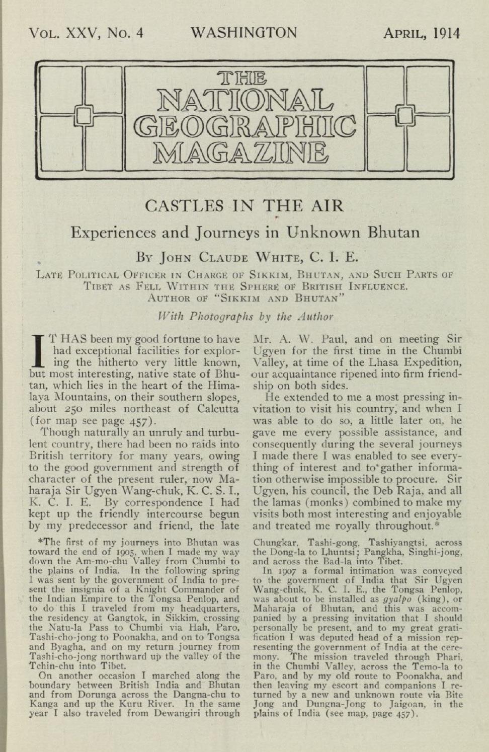 National Geographic Magazine, April 1914 by UTEP Library - Issuu