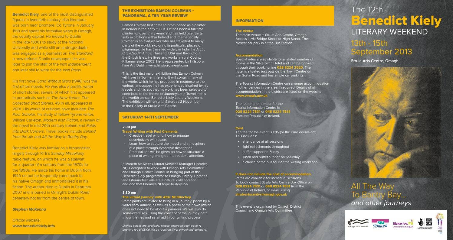 Ben Kiely Programme 2013 by Nerve Centre - Issuu
