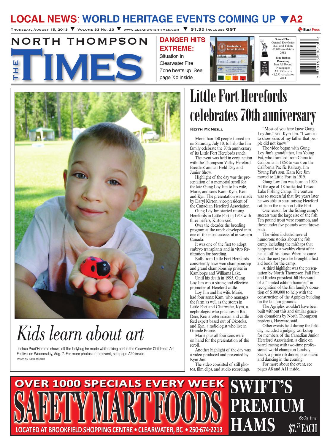 Clearwater Times, August 15, 2013 by Black Press Media Group - Issuu