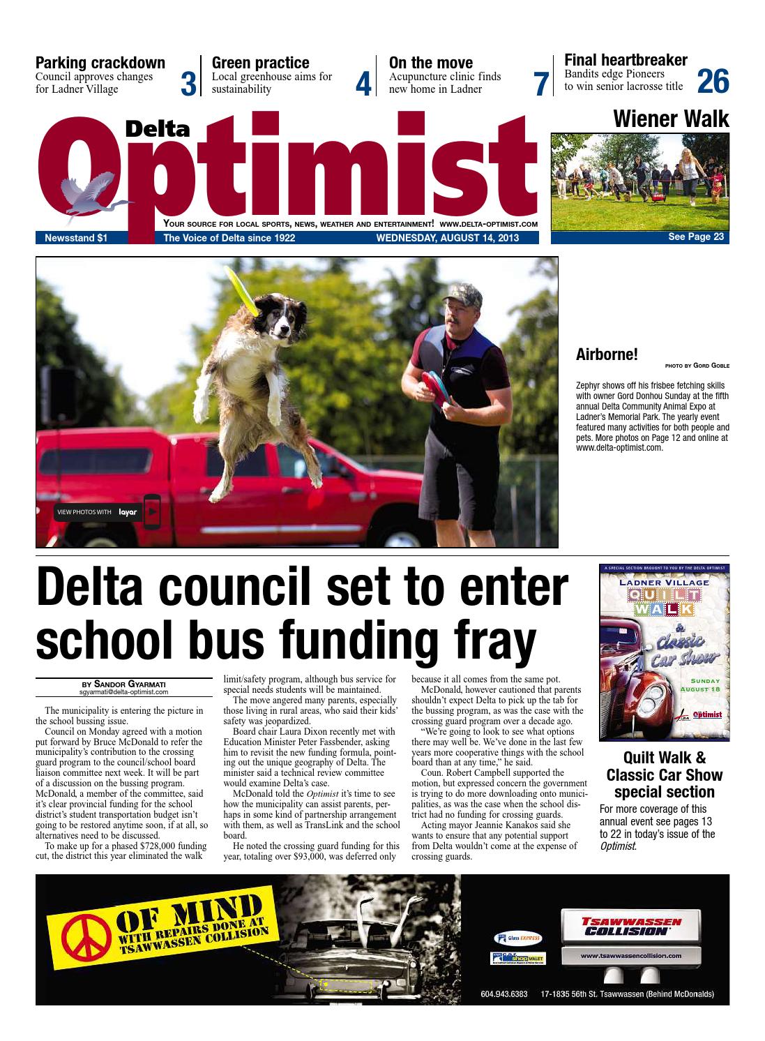 Delta Optimist August 14 2013 by Delta Optimist - Issuu